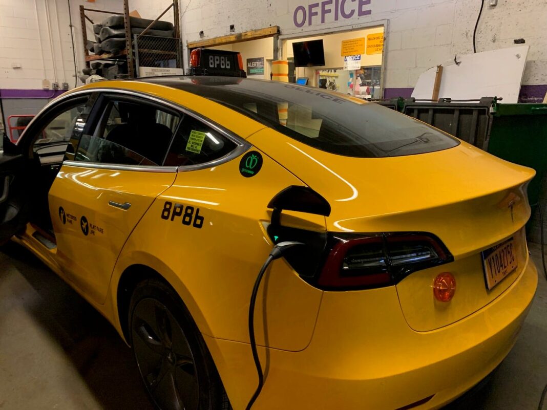 The first Tesla taxi in NYC just hit the streets as the city's only ...